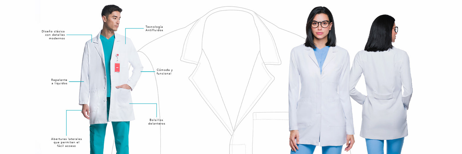 Dynamic Lab Bata de laboratorio